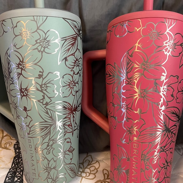 Dogwood Flower Engraved 40oz Brumate Era Tumbler - Etsy