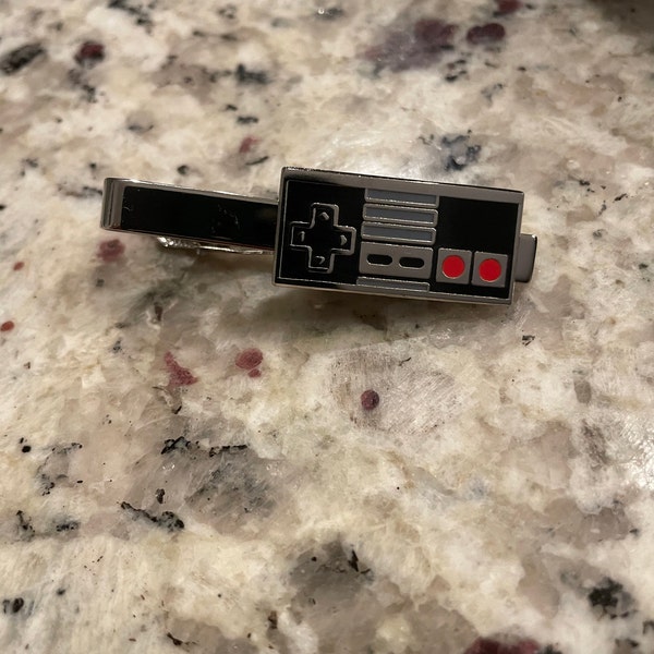 NES Controller Cufflinks, Nintendo Tie Clip, SNES Men's Jewelry, Tie ...