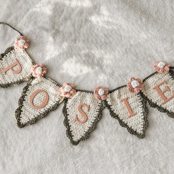 Classic Triangle Bunting Banner — CROCHET PATTERN ONLY, Crochet Bunting ...