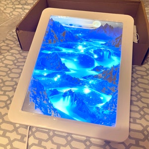 Wall Art Frame Light, the Collision of Light and Art, Light Box, LED ...