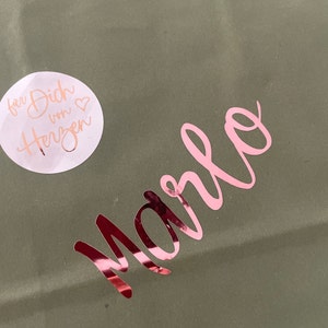 Personalised Iron on Name Initials Decal DIY HTV Customised Kids ...