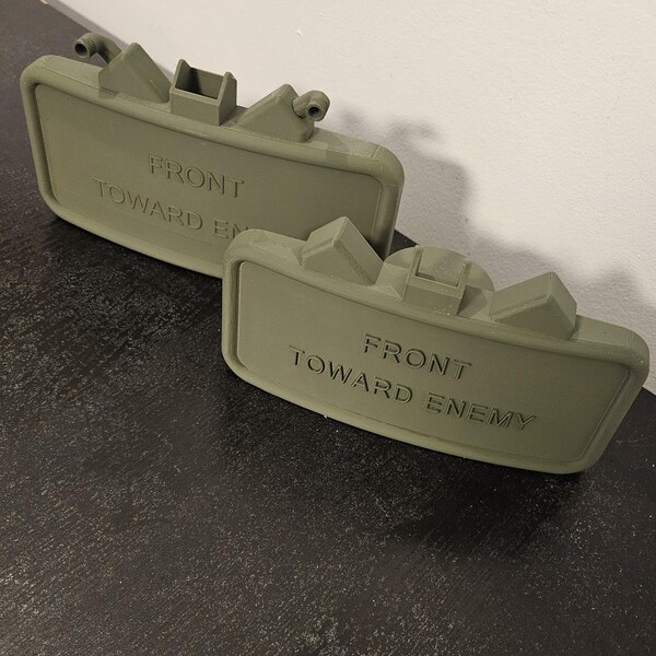 M18A1 Claymore Mine 3D Printed Replica in Military Green. Military ...