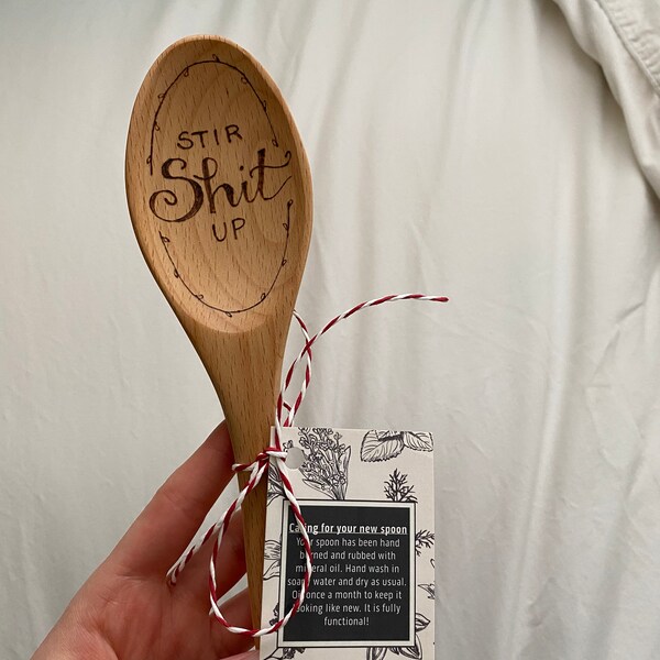Kitchen Wizard Wooden Spoon Harry Potter Inspired Kitchen Decor Gift ...