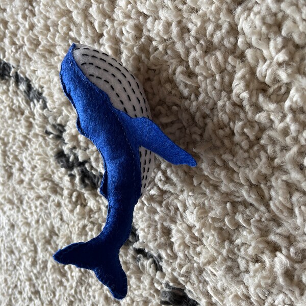 Whale Sewing Pattern PDF and SVG. Ocean Animals Pattern. Blue Whale ...