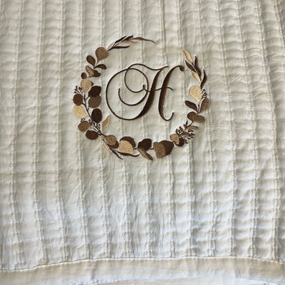 Catholic Marian Monogram With Crown Digital Machine Embroidery - Etsy