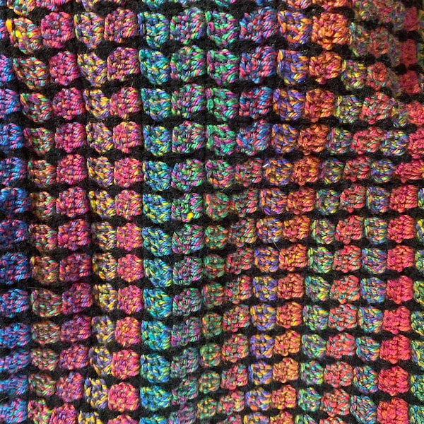 Magnus Throw Crochet Pattern: Colorful Fringe Blanket (digital PDF) - Etsy