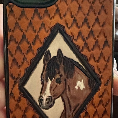 Custom Tooled Leather Native American Headdress Phone Case - Etsy
