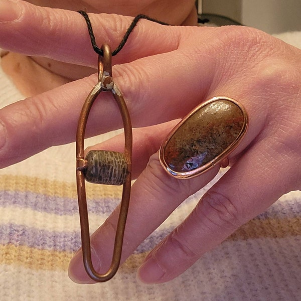 Ellensburg Blue Chalcedony Shibuichi Ring: Washington State Ellensburg ...