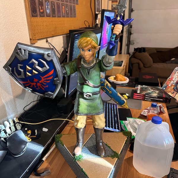 Link MASSIVE Replica Figure Statue From Zelda - Etsy