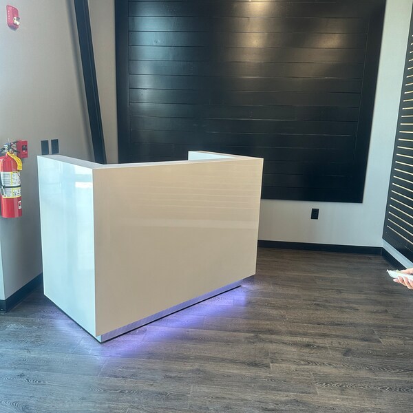 Custom Modern Reception Desk - Nola Desk - Etsy