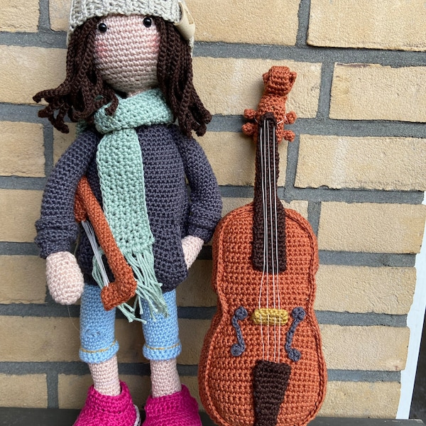 Amigurumi Doll & Cello Crochet Pattern – Narja, String Orchestra (PDF ...