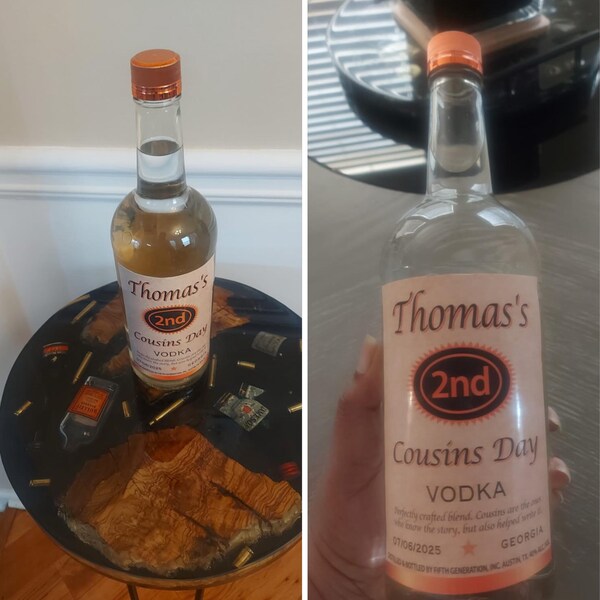 Custom Vodka 750 Ml Label, Titos Labels, Printable Personalized Alcohol ...