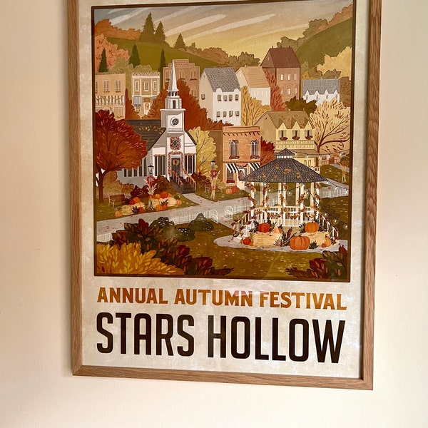 Stars Hollow "autumn Festival" Travel Poster - Etsy