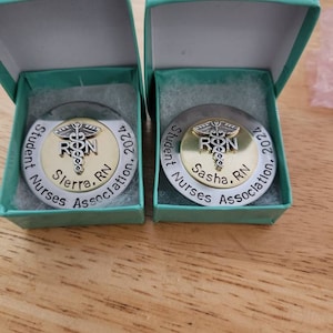 Personalized Nursing Pin/customized Nurse Pin/lpn BSN RN Nurse Pin ...