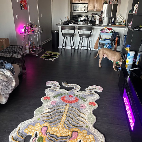 Squirrel Rug Kids Rugs Animal Rug Hand Tufted Rug Carpet Kids Room ...