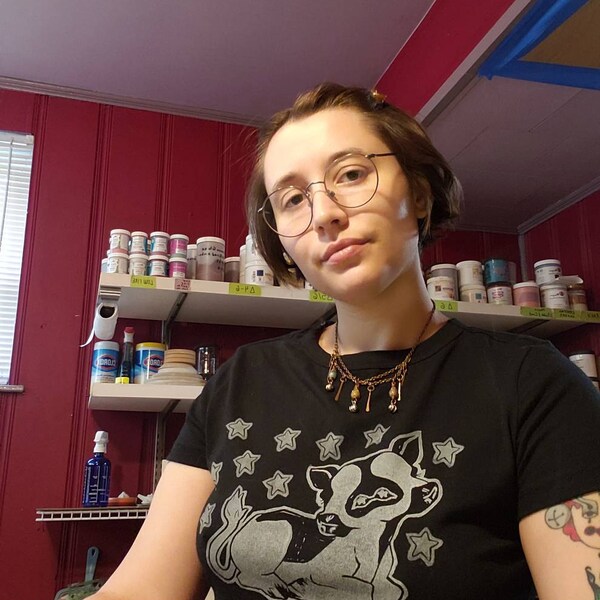 Hand-printed Linocut Teef Tank - Etsy