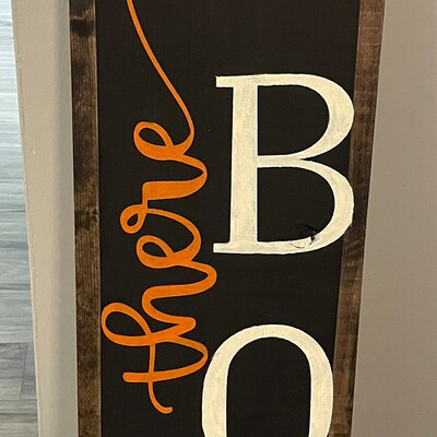 Halloween Design File Hey There Boo Porch Sign SVG - Etsy