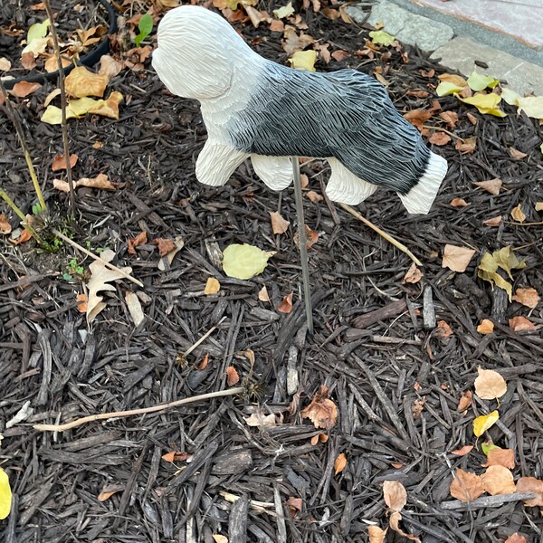 Old English Sheepdog Garden Stake - Etsy Old English Sheepdog Garden Stake - Etsy