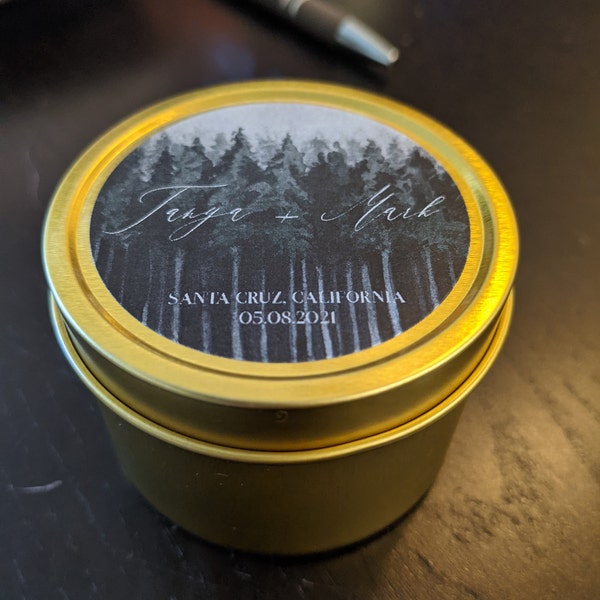 Gothic Wedding Favors Forest Wedding Candle Favor Enchanted Forest ...