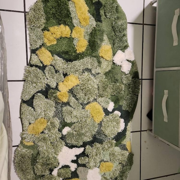 Moss Rug Nature Decor Rug for Living Room Rug Mossy Rug for Bedroom ...