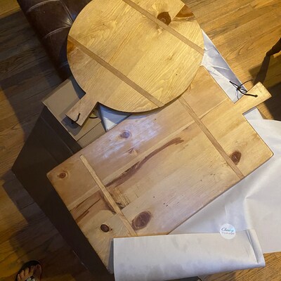 Large Rectangle Bread Board, Reclaimed Repurposed Vintage Wood ...