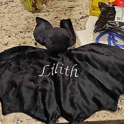 Baby Lovey Blanket, Bat Plush, Baby Bat Gift, Stars and Moon Nursery ...
