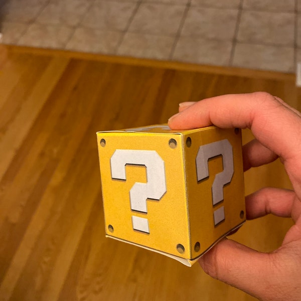 Super Mario Question Treat Box - DIY Printable - Etsy