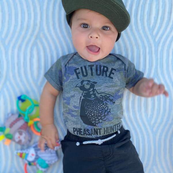 Pheasant Hunting, Future Pheasant Hunter, Baby Hunting Onesie®, Camo ...