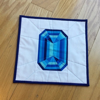 Gemstone Paper Piecing Pattern Emerald Cut Jewel Quilting Pattern - Etsy