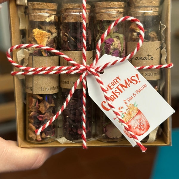 Unique Tea Gift - Handpicked Single-drink Teas in Glass Tubes - Custom ...