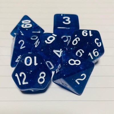 Dnd Dice Set / White Jade Pearl Marble Swirl Polyhedral Dice / D&D Dice ...