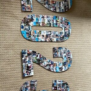 3D Letter Photo Collage, Wedding Centerpiece, Wedding Photo Display ...