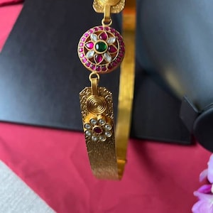 Jadau Necklace Red Green Jadau Kundan Gold Finish/mango Mala Haram 28 Inches /mint Green Beads ...