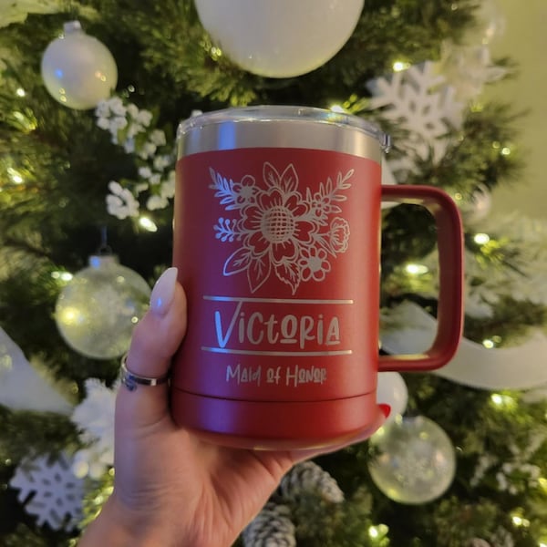 Personalized Laser Engraved 15 Oz Coffee Mugs, Monogram Coffee Mug ...