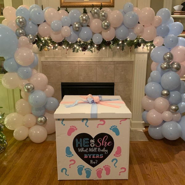 Jumbo Gift Box - the 28x28x28 Inch Surprise Gift Box / Oversized Gender ...
