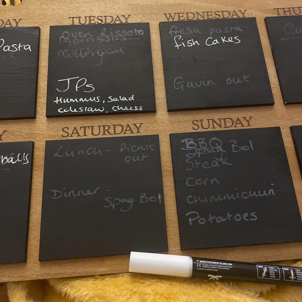 Personalised Wipeable Family Planner, Organiser, Weekly Planner, Mum ...