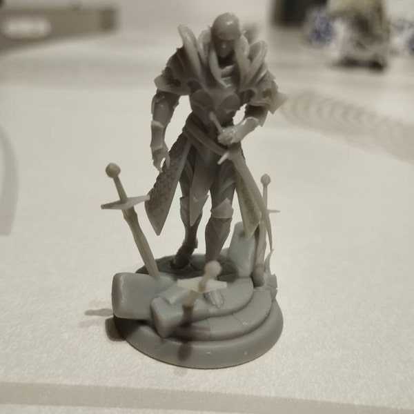 Elf Lord Miniature Warrior Fighter Spearman Mini Dungeons and Dragons ...