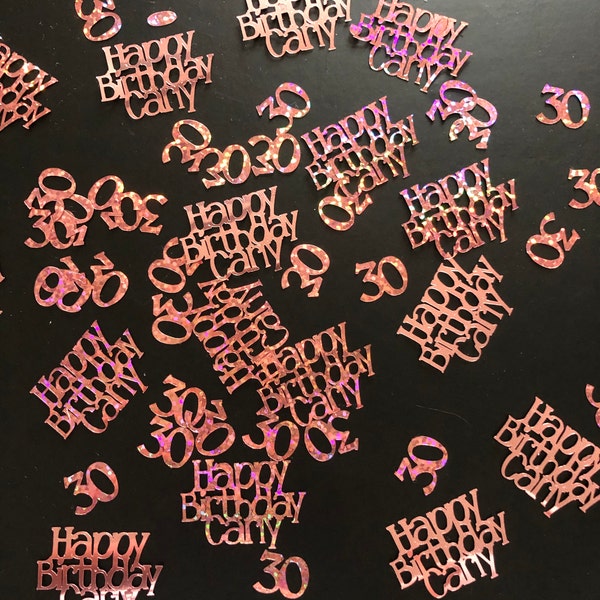 Personalised Birthday Confetti / Birthday Party Decor / Birthday ...