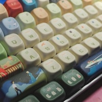 Ghibli Anime Japanese Style Keycap 152 Set | PBT Custom & Handmade for ...