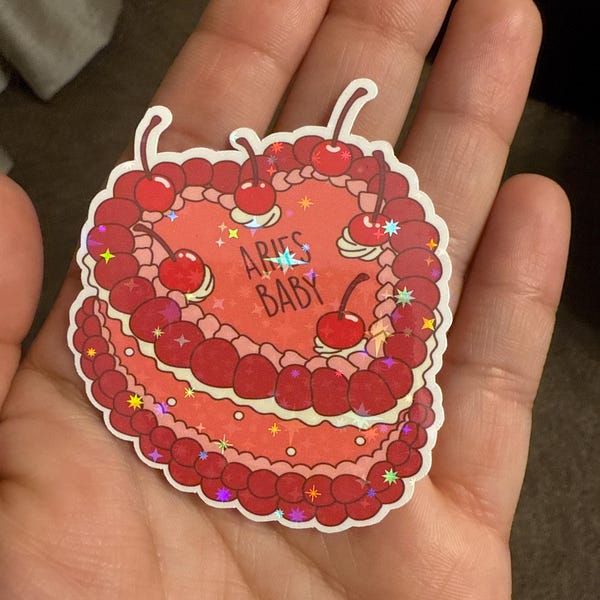 Zodiac Cakes Sticker for Phone Stickers Stickers for Girl Bow Journal ...