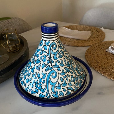 Moroccan Large Tagine Hand-painted Pottery Tajine Handmade Tajine ...