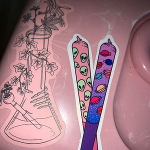 Blunt Sticker Joint Sticker Alien Stickertrippy Sticker - Etsy