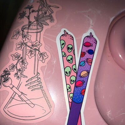 Blunt Sticker Joint Sticker Alien Stickertrippy Sticker - Etsy
