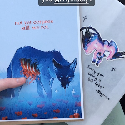 ODD ONE OUT, Print, Comic, Panel, Landscape, Outsider, Sheep, Wolf ...