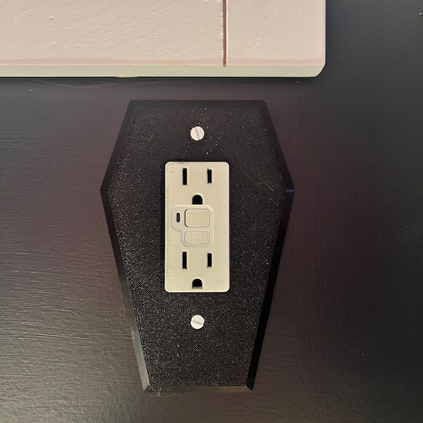 Coffin Light Switch Cover / Gothic Home Decor / Spooky Halloween Switch ...