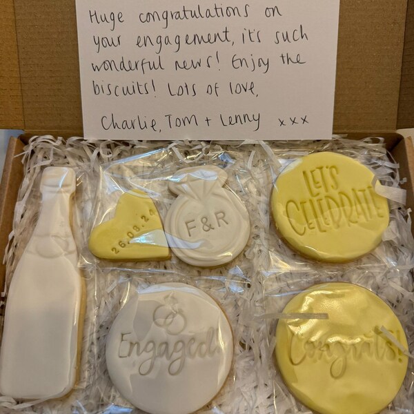 New Job Congratulations Good Luck Personalised Biscuit Cookies Box Gift ...