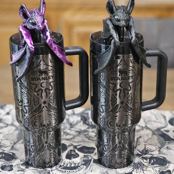 Halloween Bat Straw Topper * Stanley or Brumate 30 Oz / 40oz Straw ...