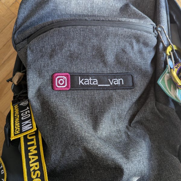 Instagram Logo Custom Name Tag Patch, Embroidered Social Media Badge - Etsy