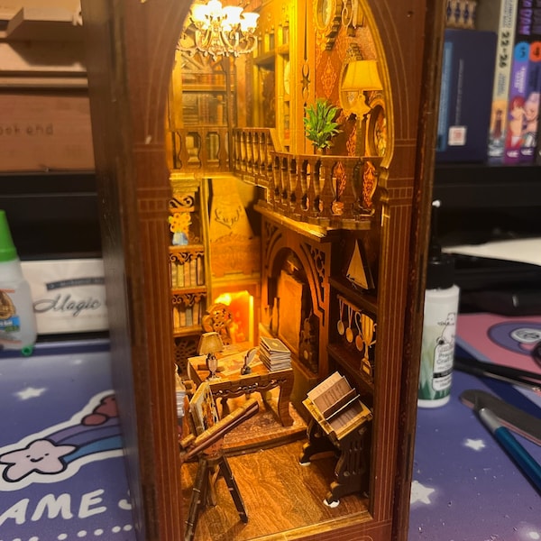 Eternal Bookstore DIY Book Nook Gifts Toy Kit, Miniature Dollhouse ...