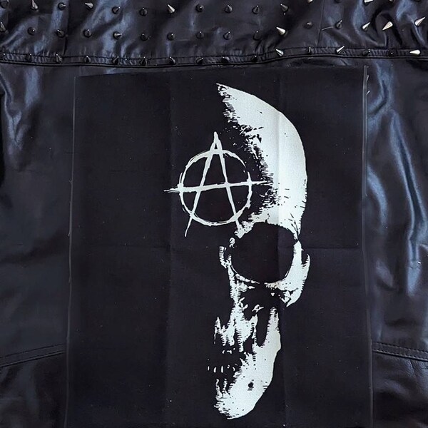 Anarchy Skull, Back Patch, Cloth Patch, Anarchy Patch, Anarchy Symbol ...